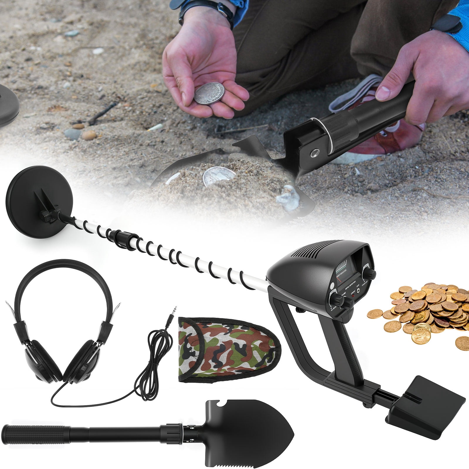 Metal Detector ABS Gold Detector Accurate Detection Metal Finder ...