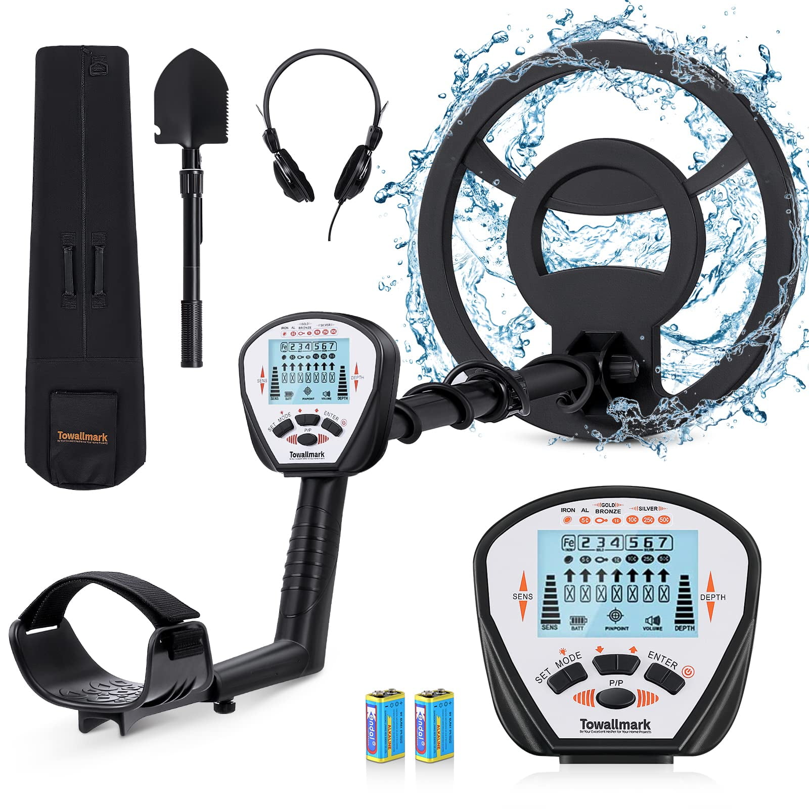 Metal Detector for Adults & Kids with 10" Waterproof IP68 Coil, High ...
