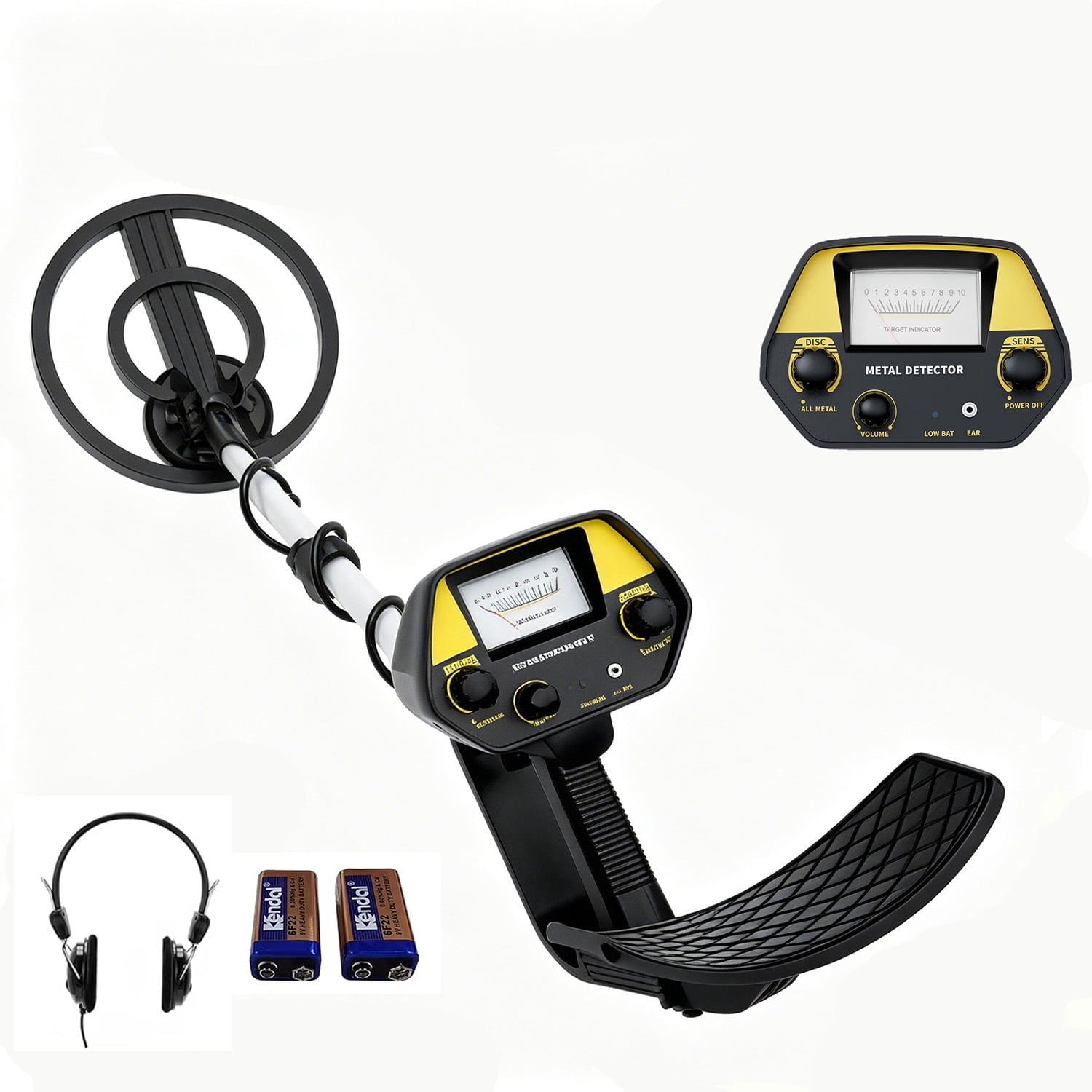 JUANGU Metal Detector Kit, Professional Gold Detector for Beach Outdoor ...