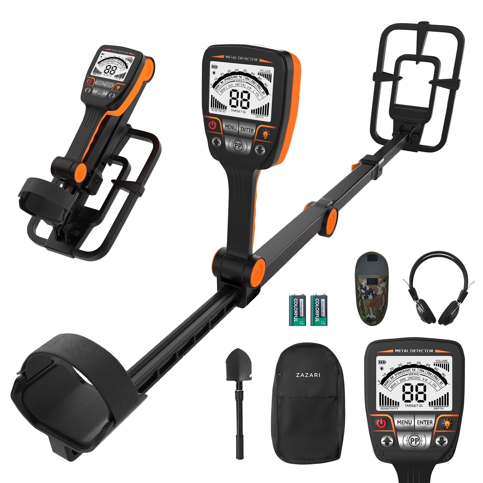 Metal Detector for Adults Waterproof - 2000mAh Chargeable Professional ...