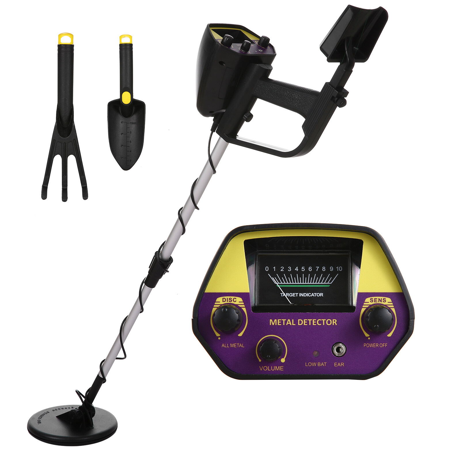 Metal Detector Finder Underground Gold Treasure Hunter Digger Portable ...