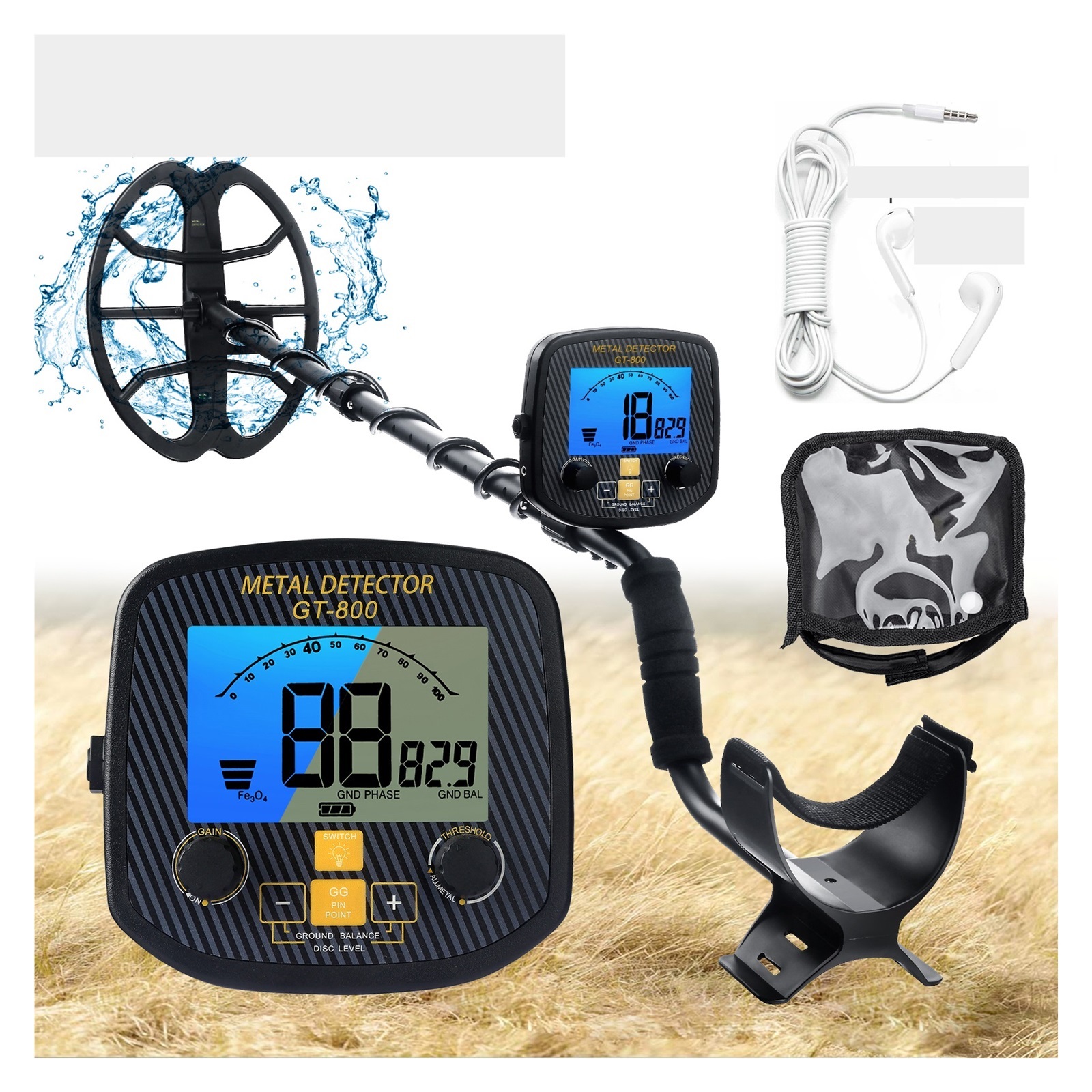 Metal Detector Professional Pinpoint Positioning Underground Gold ...