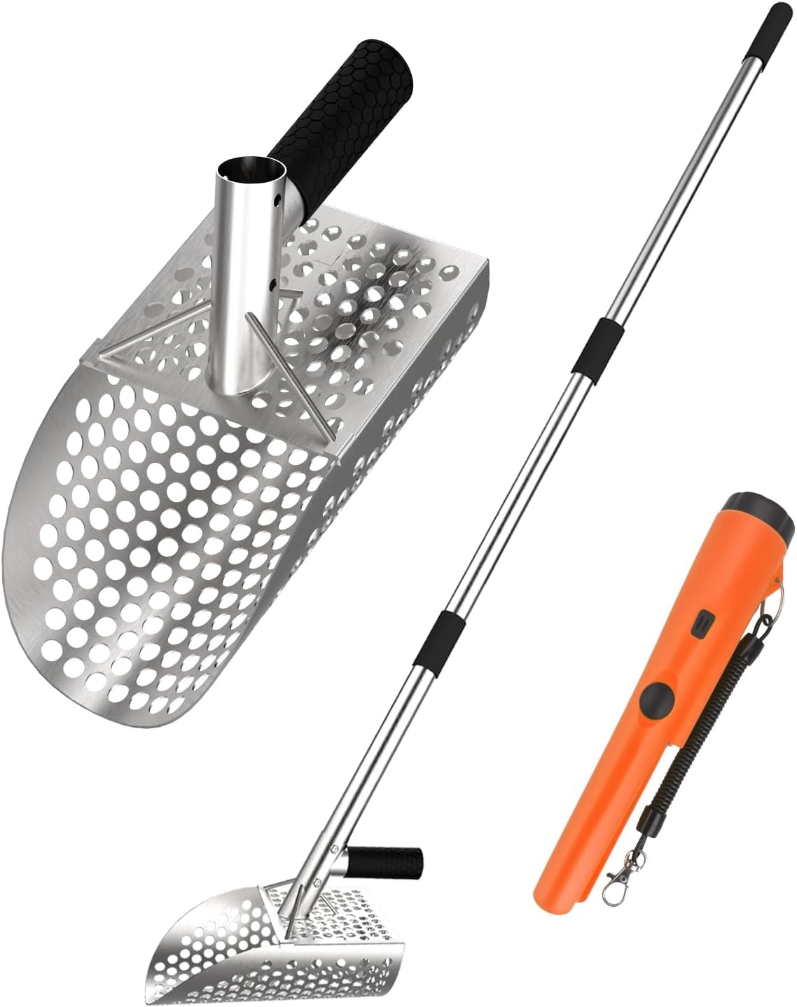 Metal Detector Sand Shovel - Stainless Steel Beach Metal Detecting ...