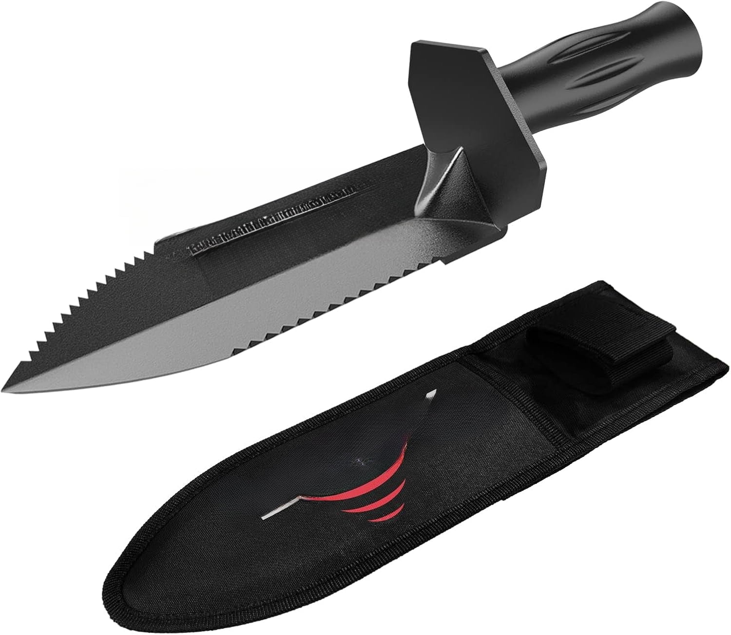 Metal Detector Shovel for Digging, Heavy Duty Double Serrated Digging ...