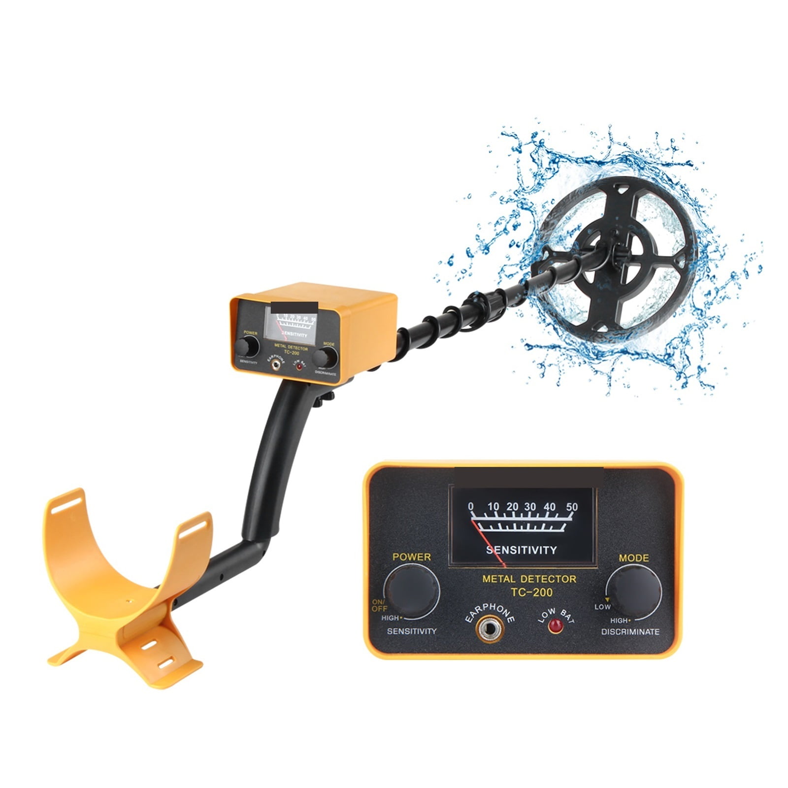 Metal Detector Underground Depth Detector Adjustable Tracker Metal ...