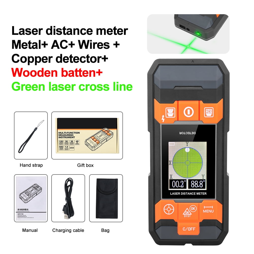 Metal Detector Wiring Detector Laser Distance Meter Rangefinder Wall ...