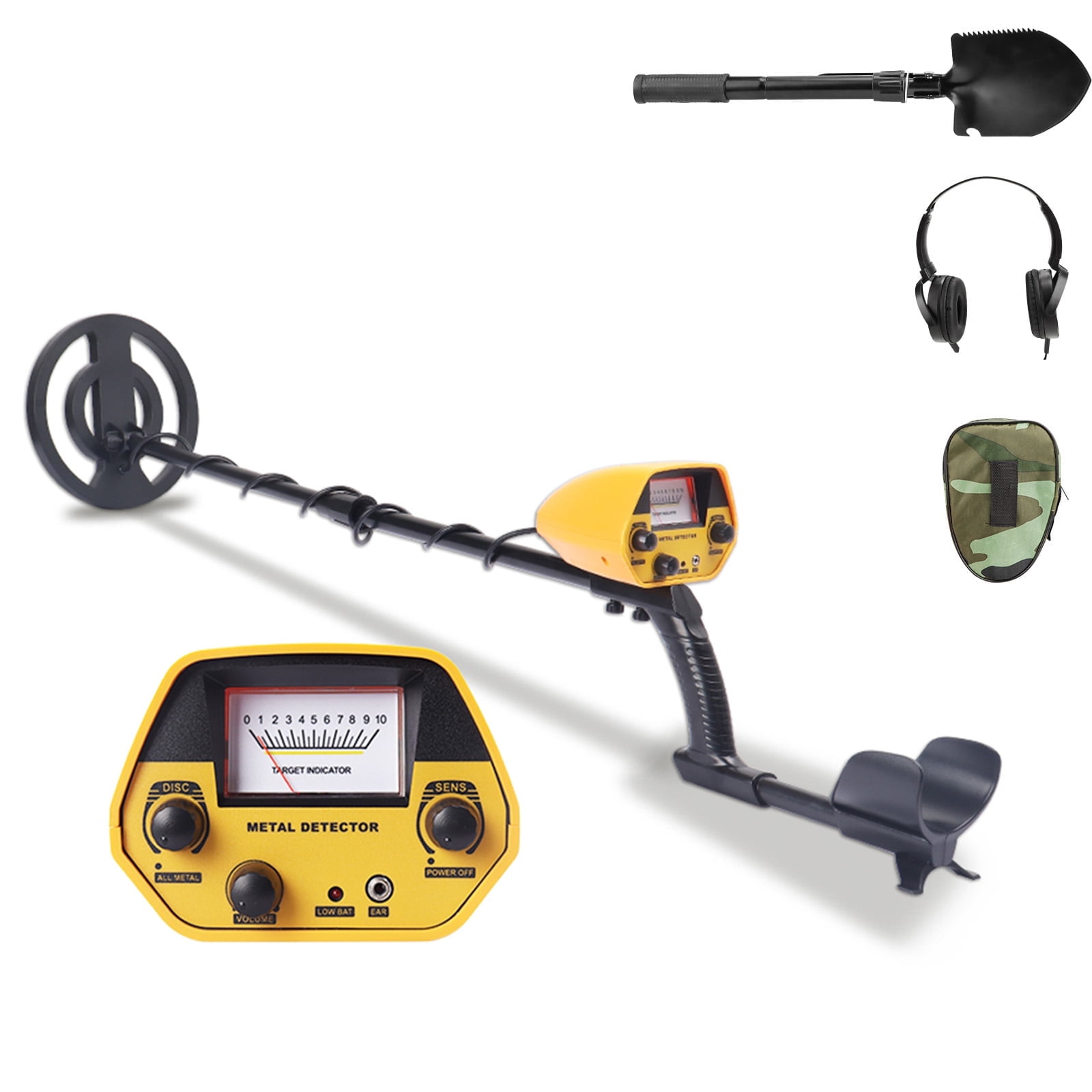 Metal Detector for Adults & Kids Professional Gold Detector 8" IP68 ...