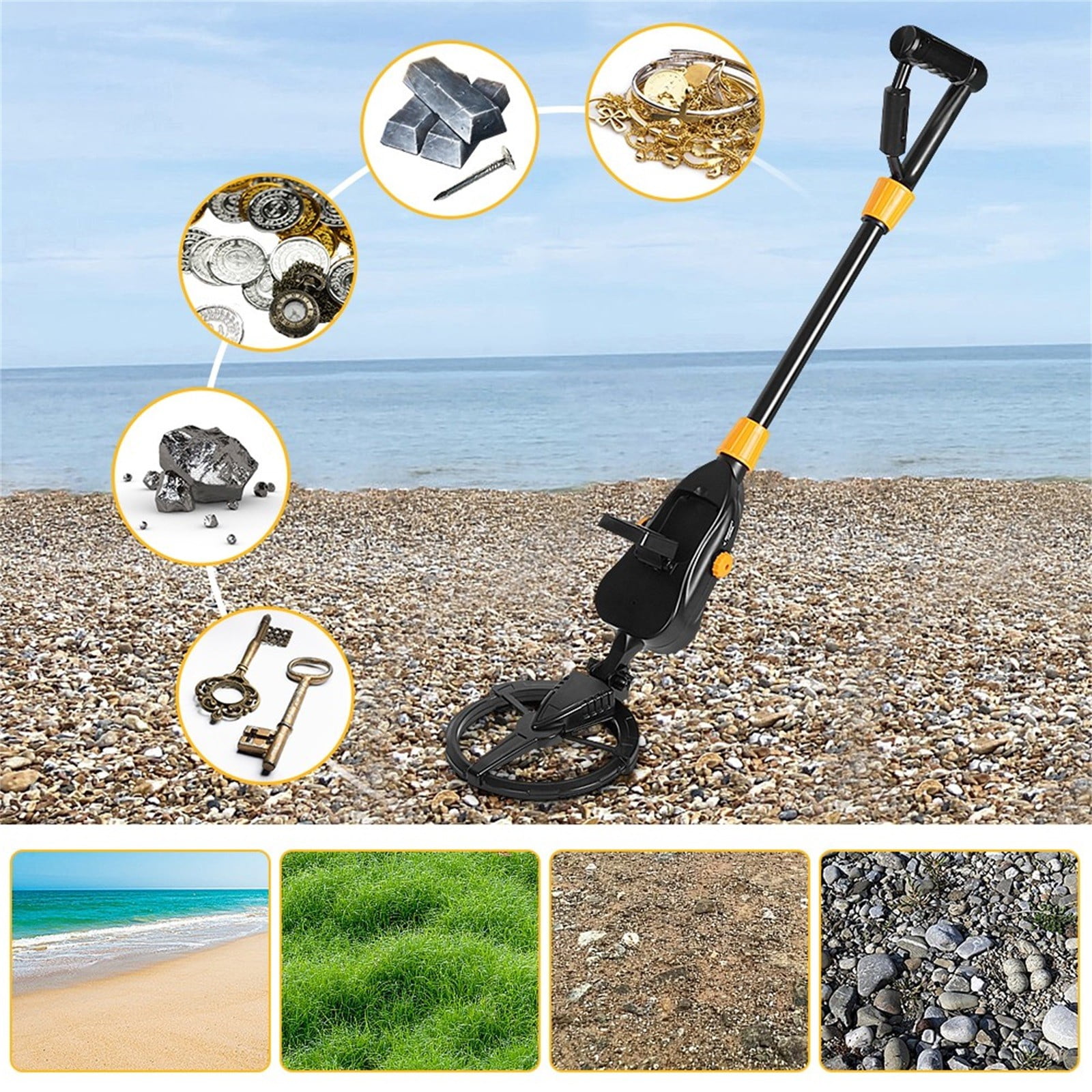 Metal Detector for Adults Professional-High Accuracy with Waterproof ...