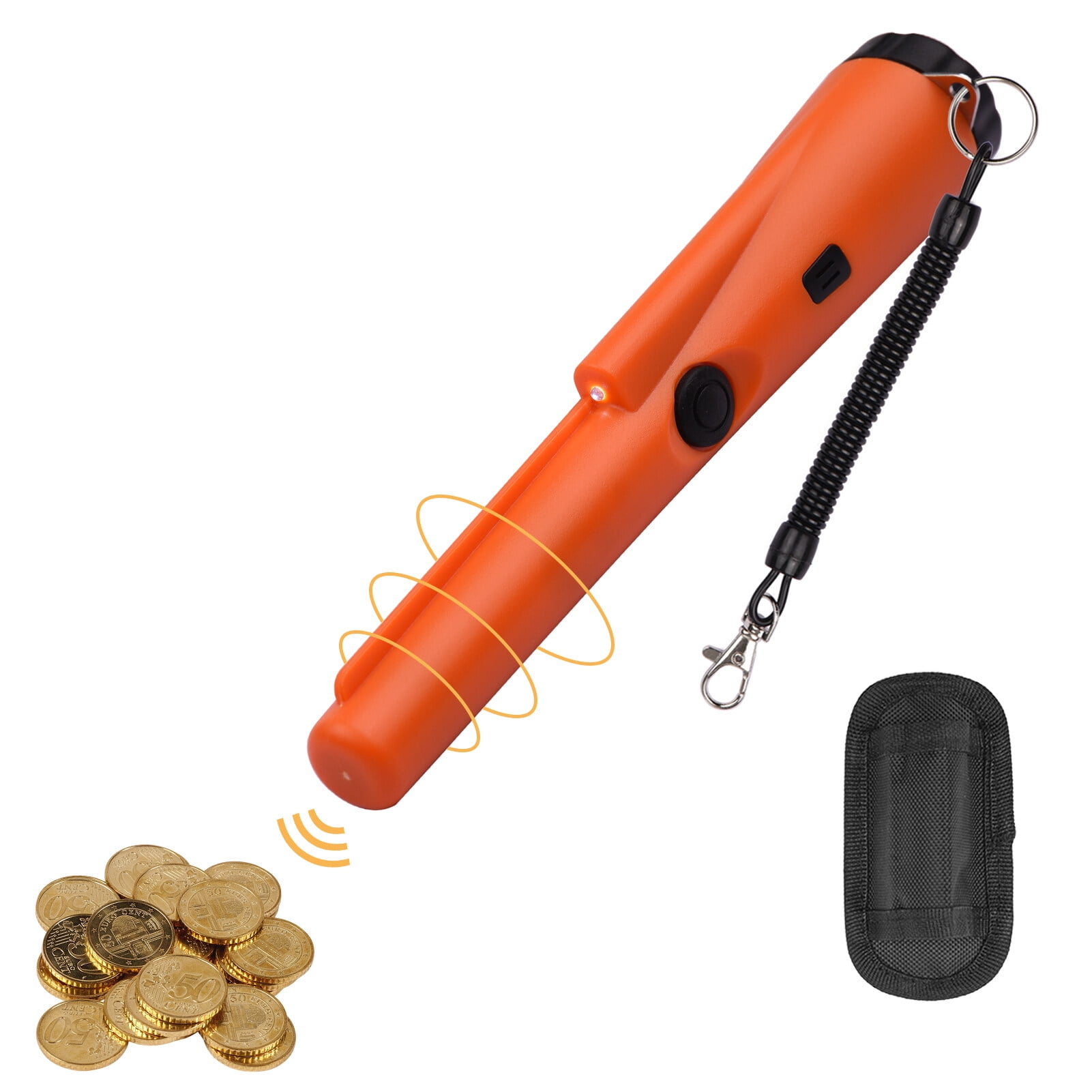 Metal Detectors Pinpointer with Holster Waterproof Handheld Pin Pointer ...