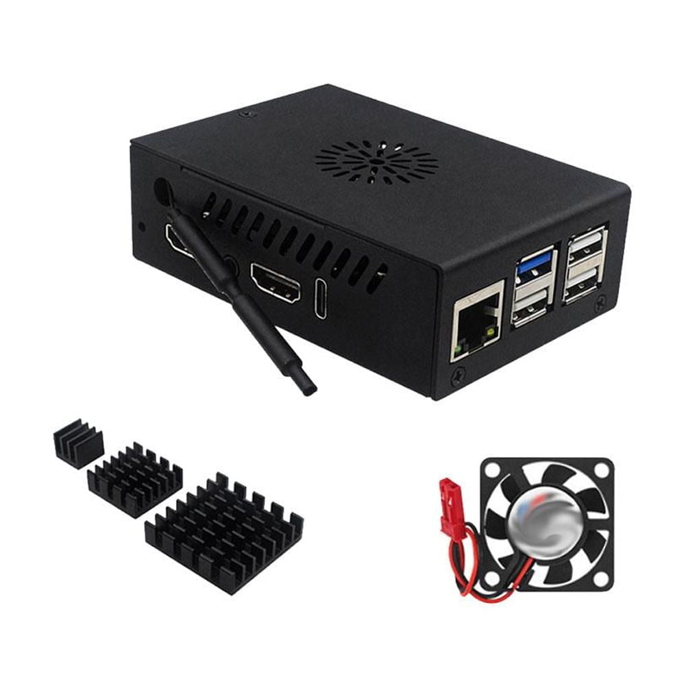 Metal Development Board Enclosure for Orange Pi 5 Max Board with Fan ...