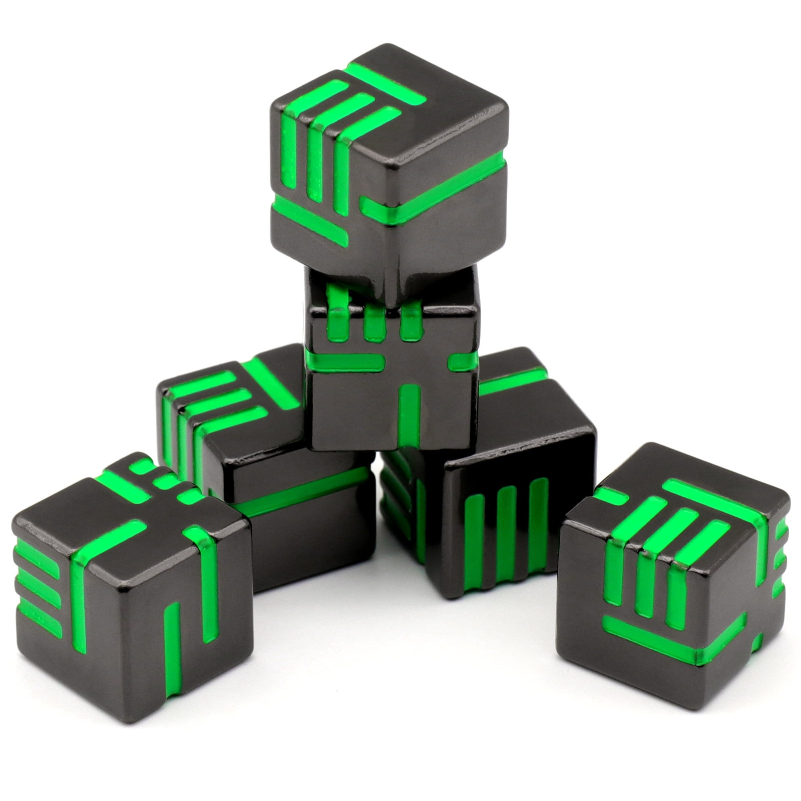 Metal Dice Set 6 Pcs, Unique 6 Sided Die Great for DND Shadowrun ...