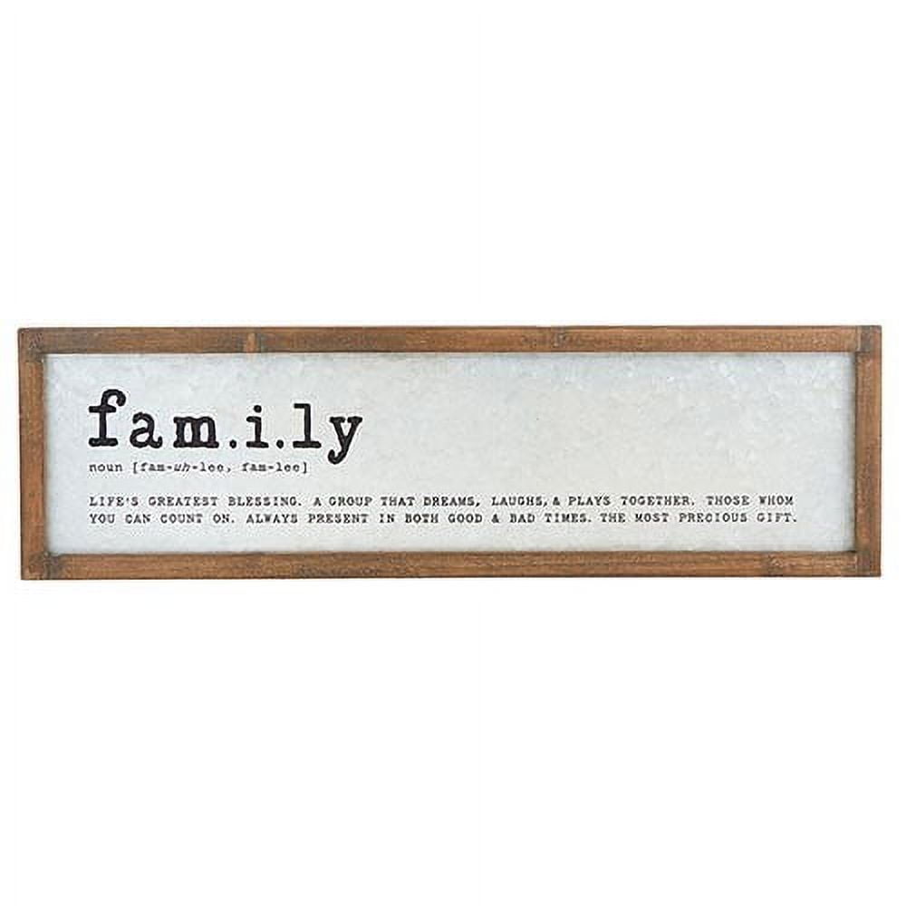 Metal Dictionary Sign-Family (24 X 7 ) - Walmart.com