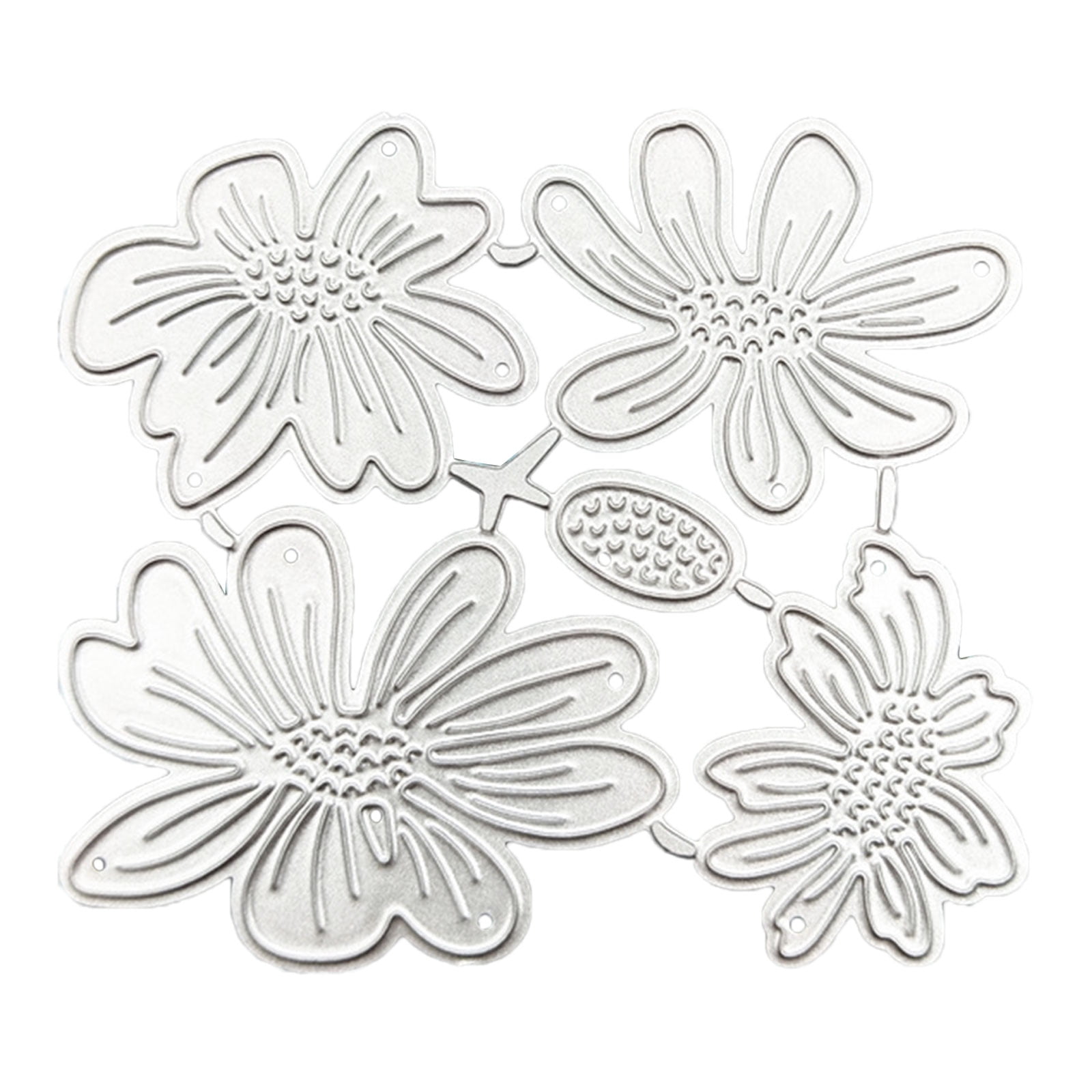 Metal Die Cuts Daisy Flower Embossing Stencil Cutting Dies Card Making ...