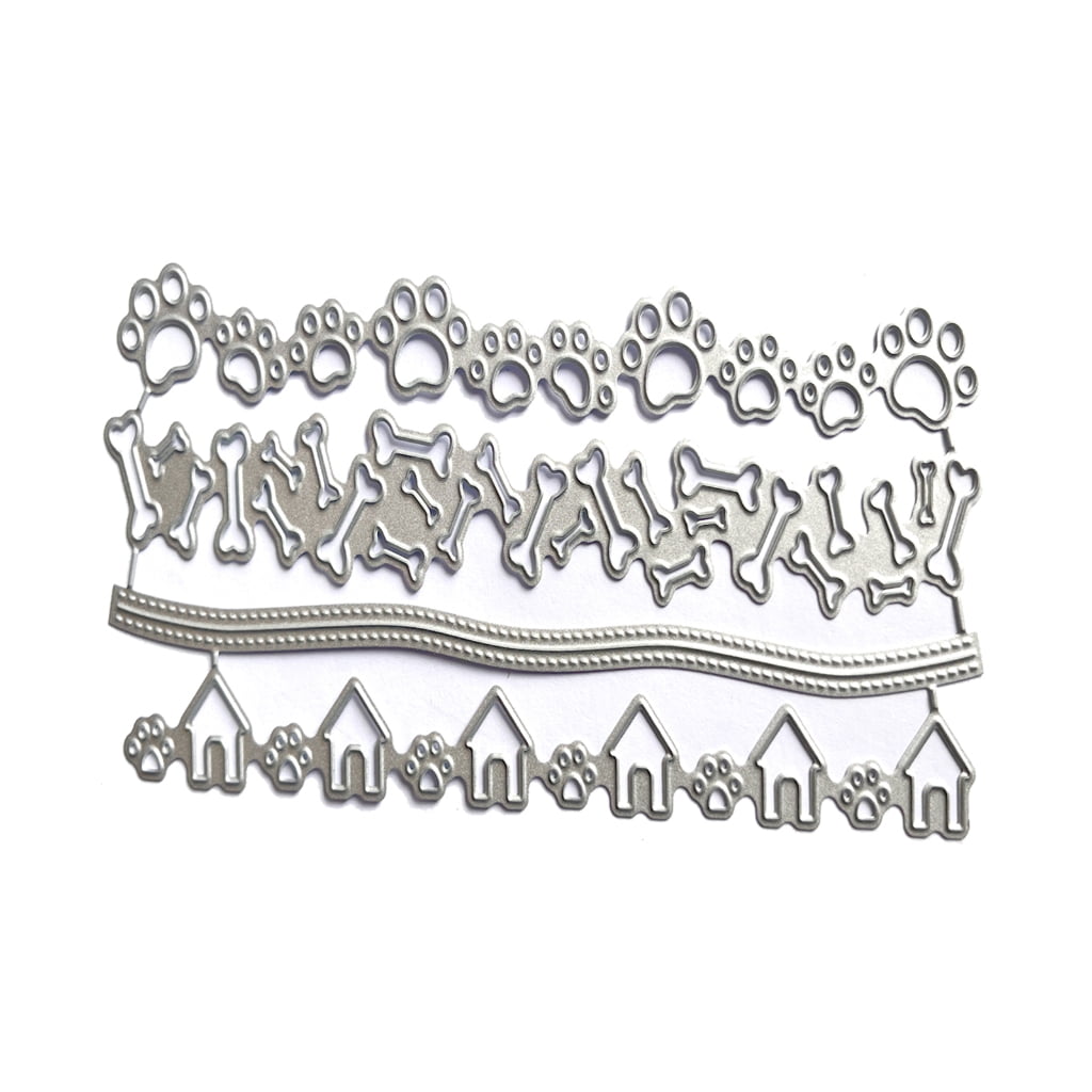 Metal Die Cuts Dog Paw Embossing Stencil Cutting Dies for Card Making ...