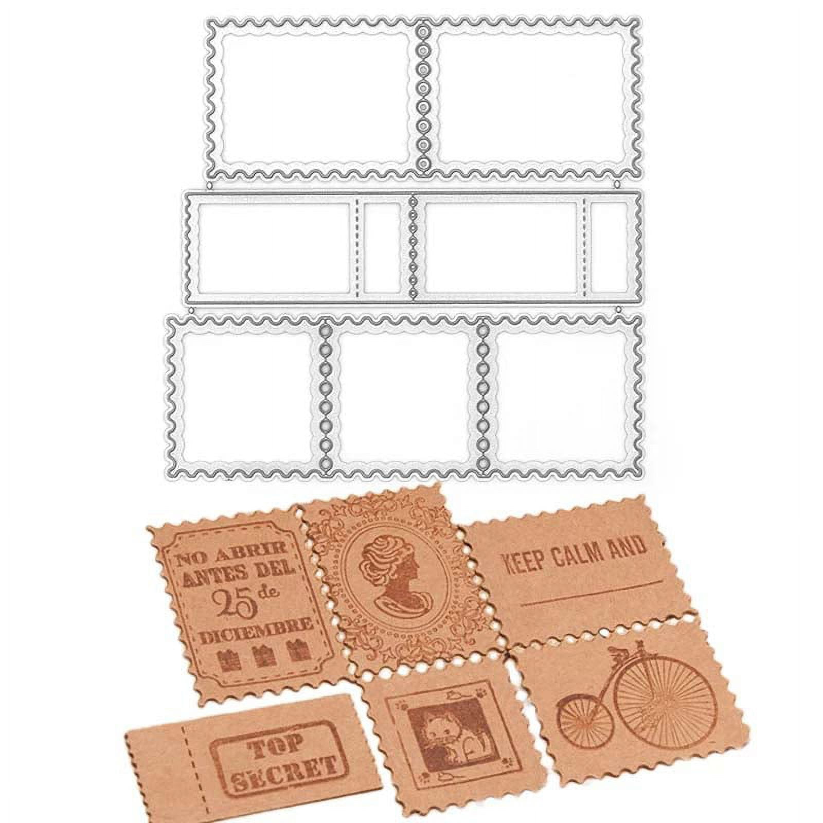 Metal Die Cuts, Postage Stamp Frames Cutting Dies for DIY Scrapbooking ...