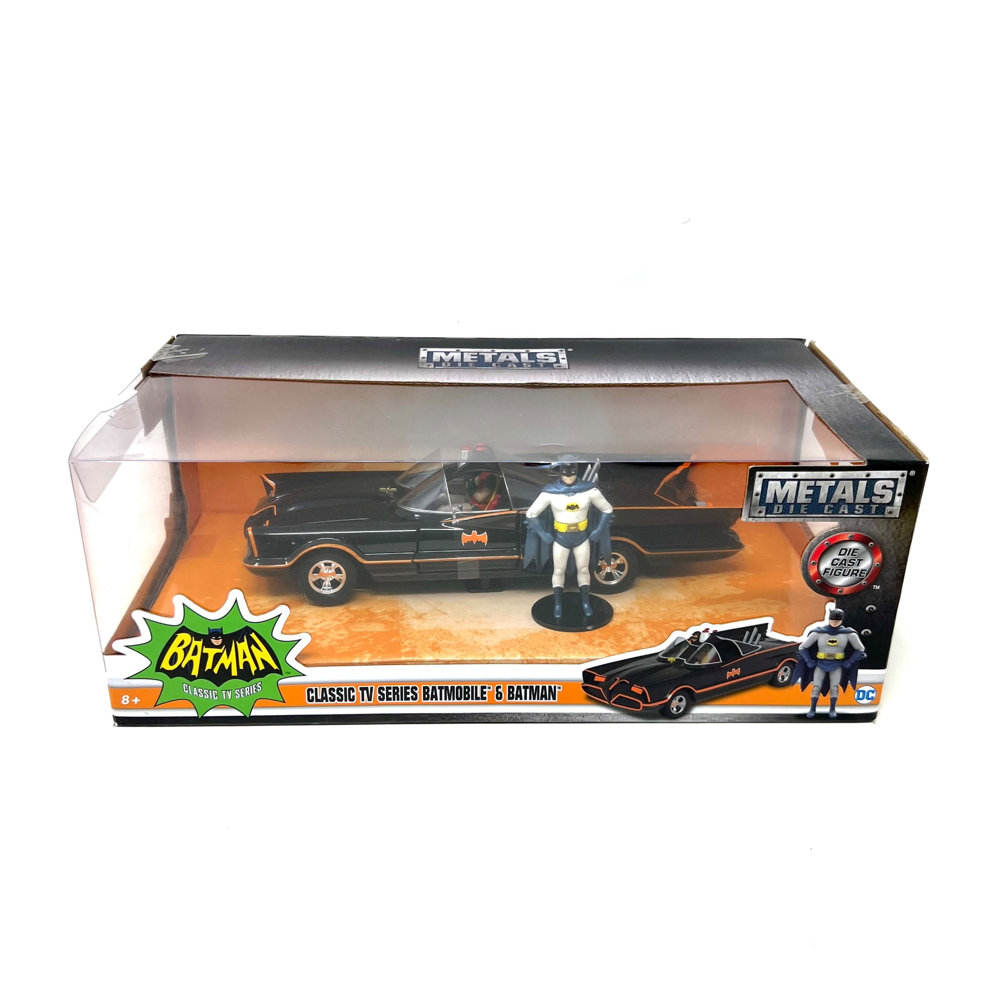 Metal Diecast Batman Classic TV Series 1:24 Scale Batmobile & 2.75 ...