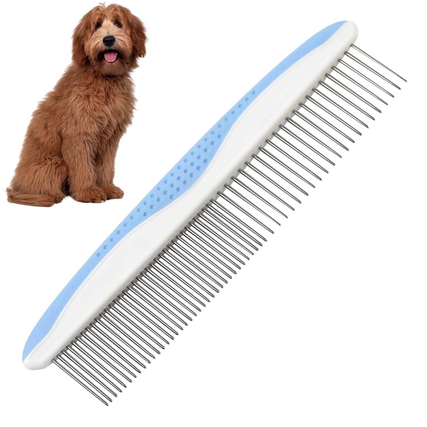 Metal Dog Comb, Dog Combs for Grooming Matting, Doodle Brush, Dematting ...