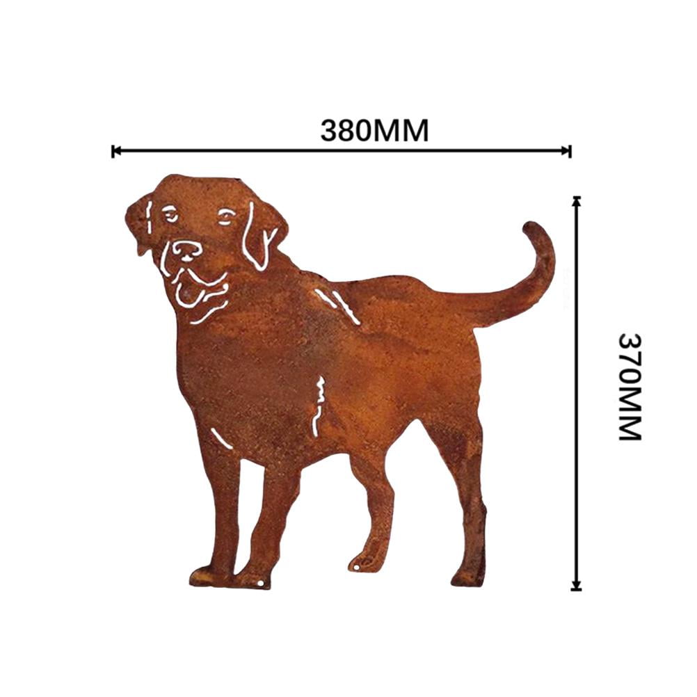 Metal Dog Decorative Garden Stakes Dog Silhouette Garden Decoration for ...