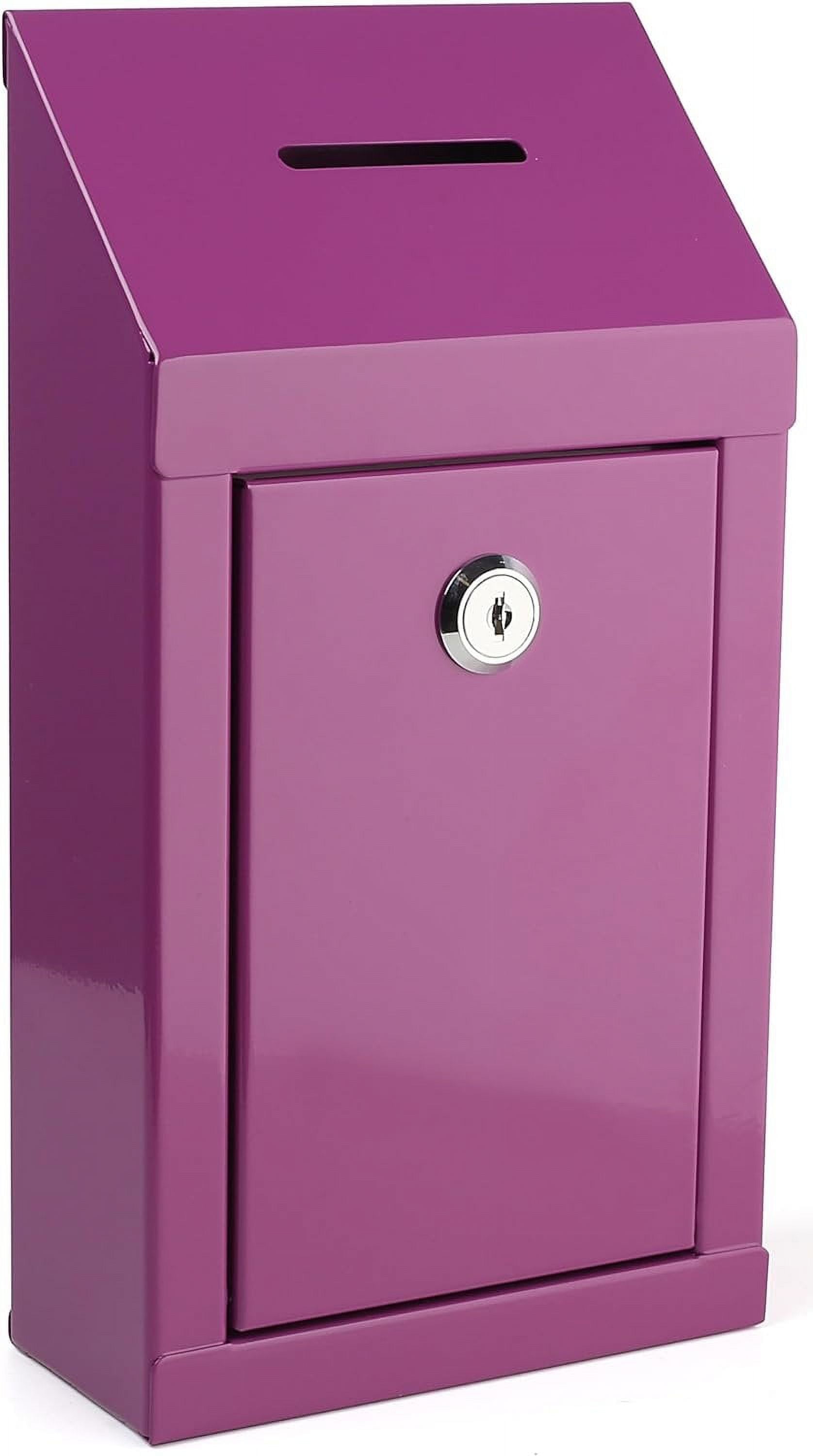 Metal Donation Box Charity Steel Collection Box Office Suggestion Box ...