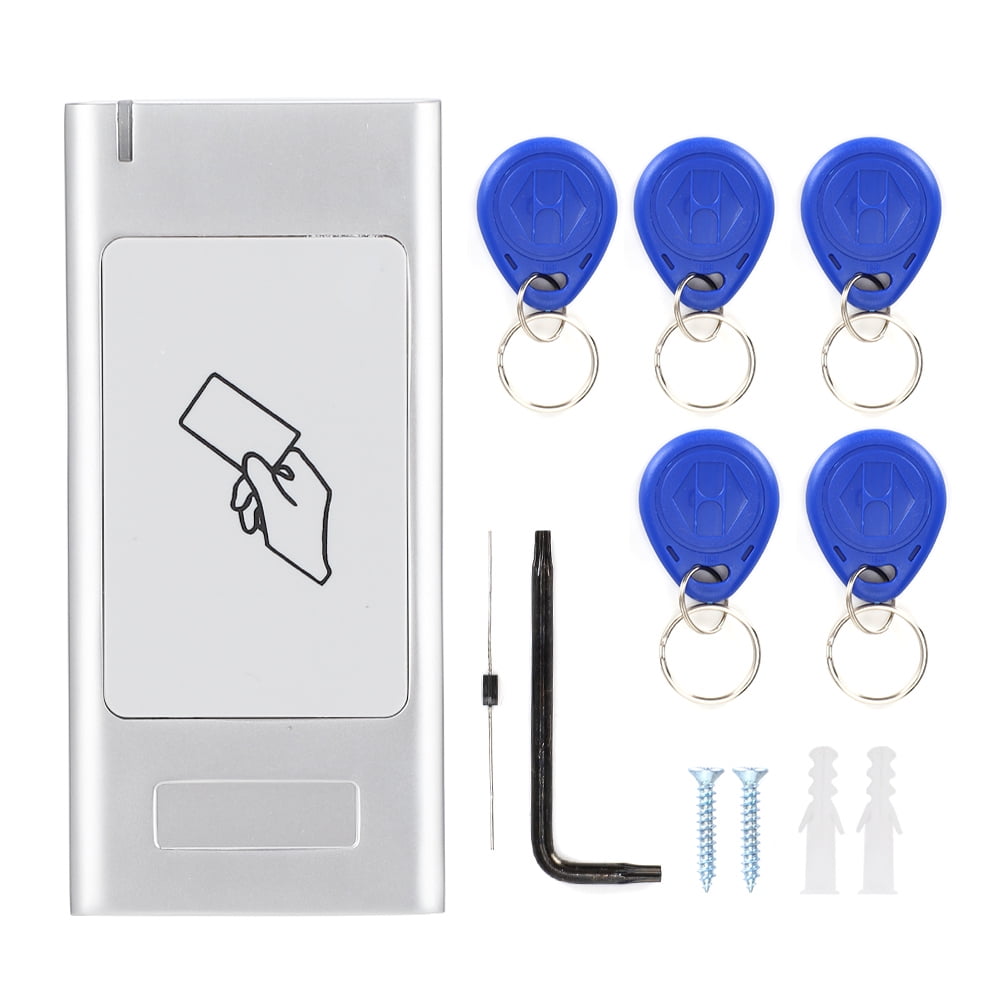 Metal Door Lock with 5 Keychain Cards, ID Securely Waterproof Bluetooth ...