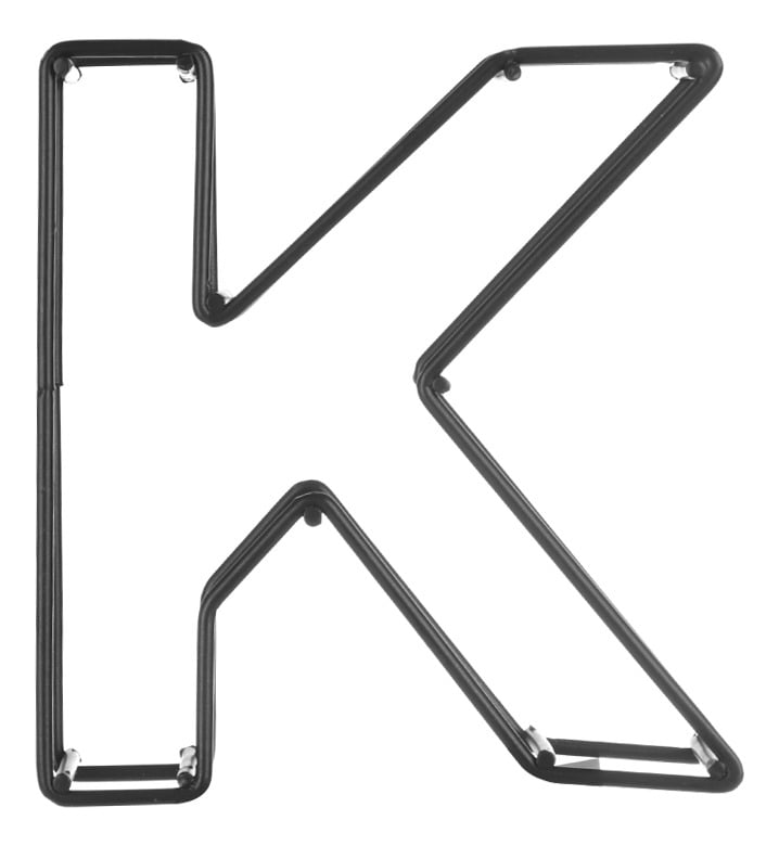 Metal Door With Hollow Wrought Iron Alphabet Letters - Walmart.com