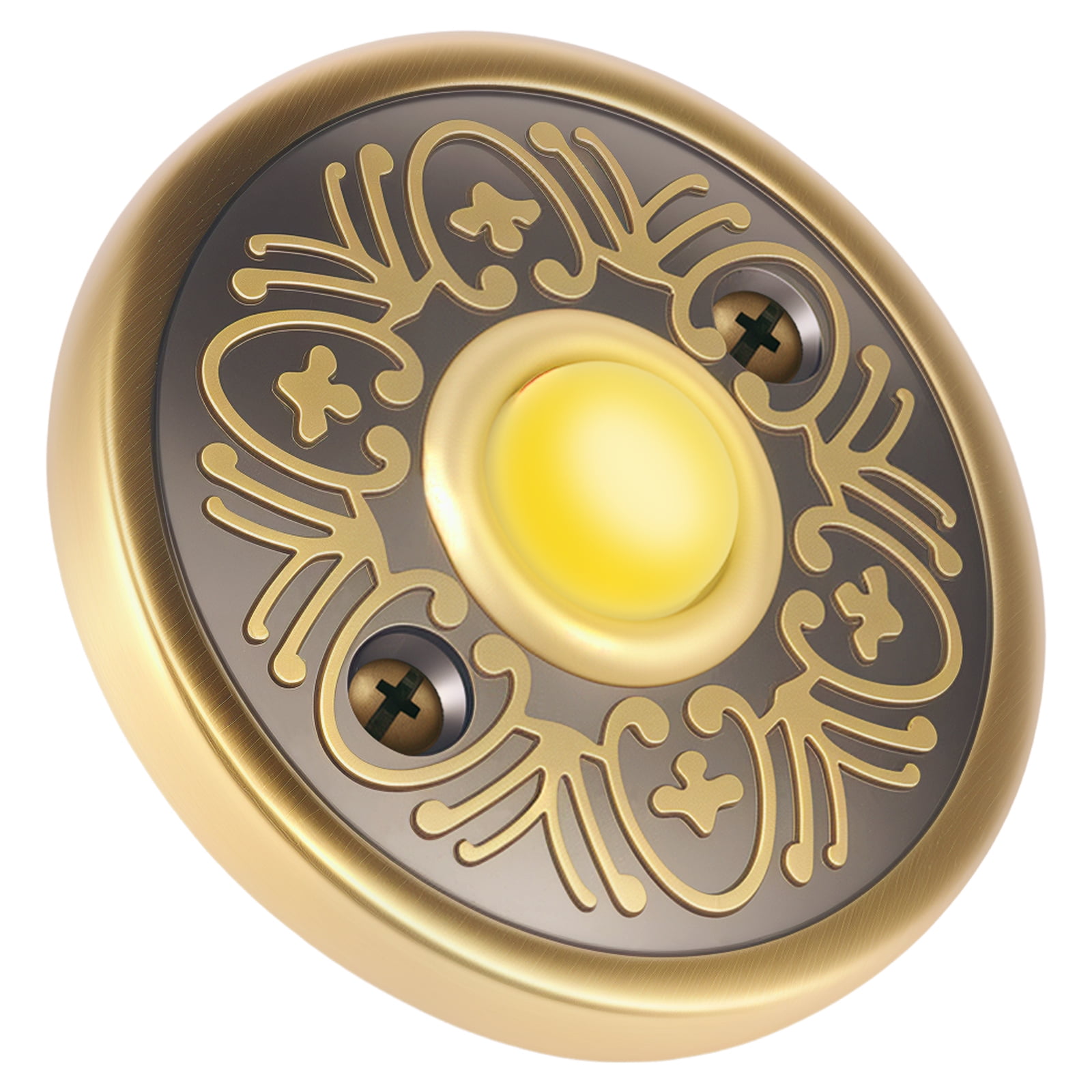 Metal Doorbell Push Button Safe Exquisite Bronze Finish Illuminated ...