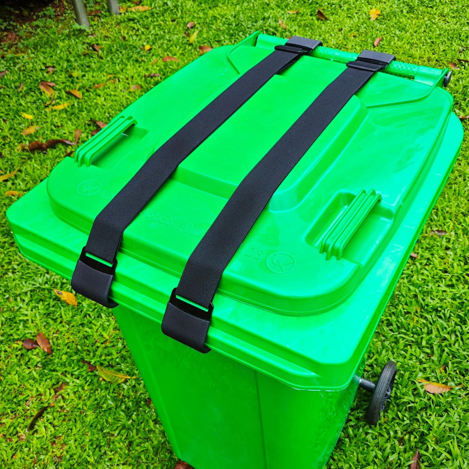 Black Garbage Can 4 Pack Trash Can Lid Lock Trash Can Locks For Animals ...