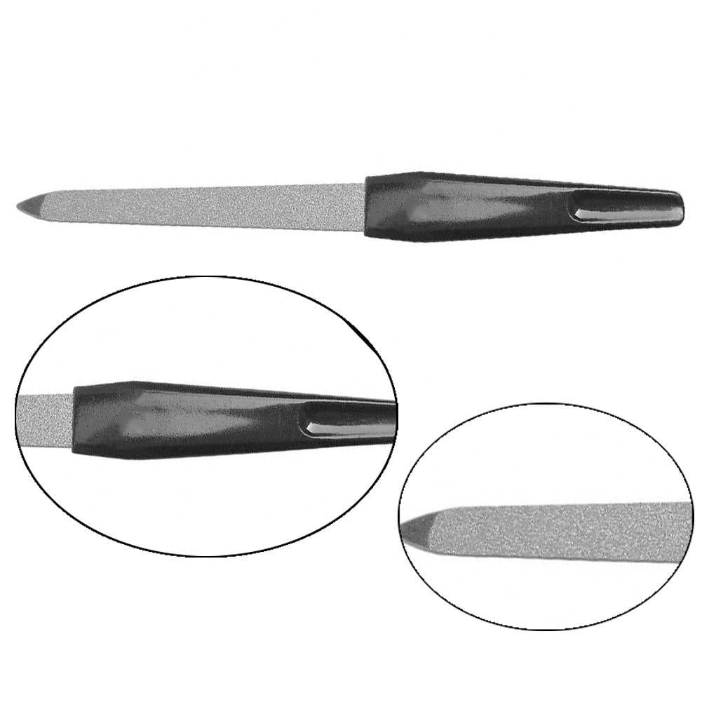 EZ Life Metal Double-Sided Nail File, Stainless Steel, 148mm, Heavy ...