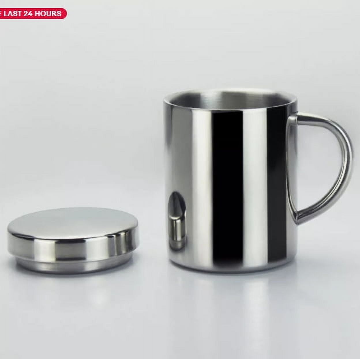 Metal Double Walled Cups, Smooth Surface Easy Clean For Hassle-free ...