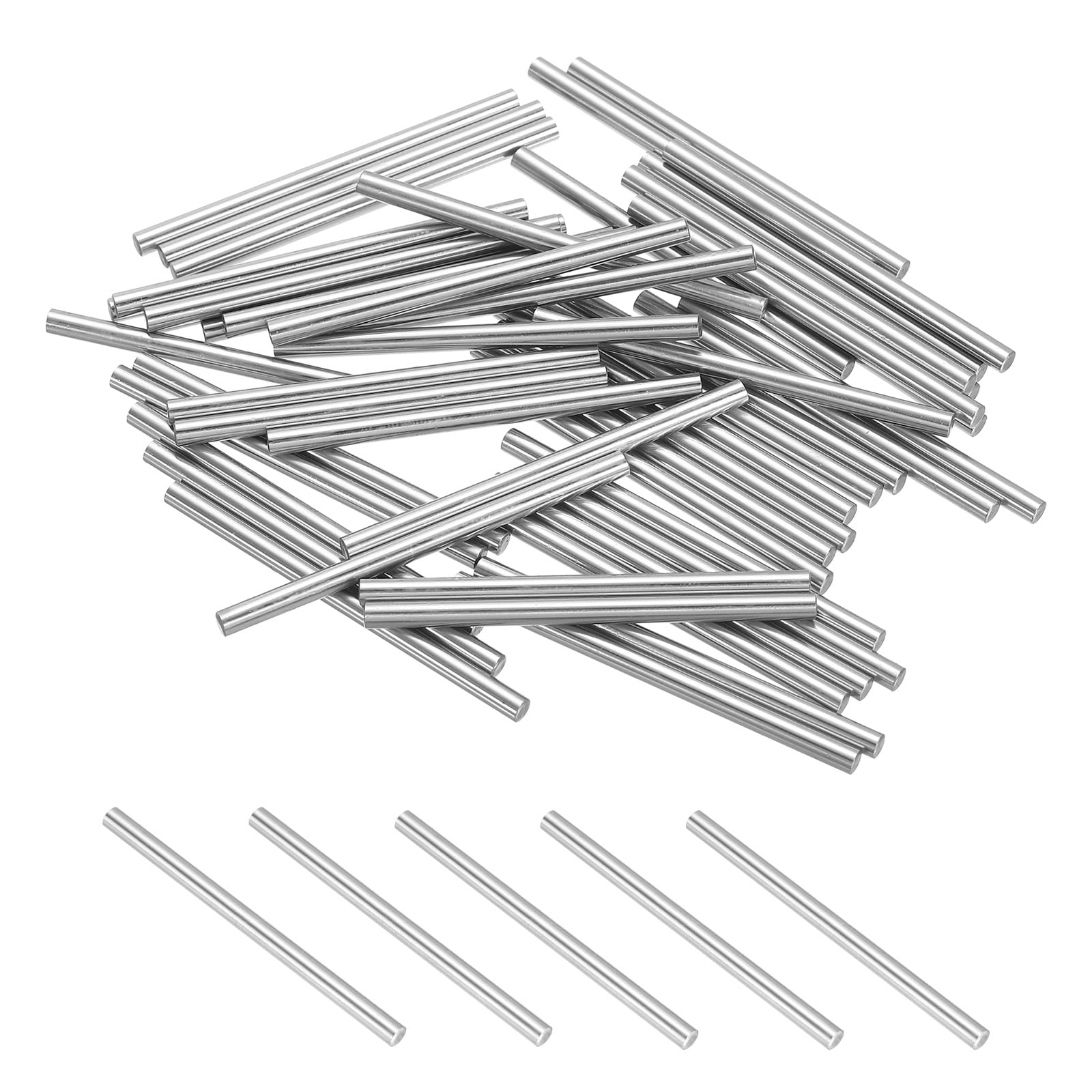 Metal Dowel Pins 3x50 mm, 30 Pcs 304 Stainless Steel Shelf Support Peg ...