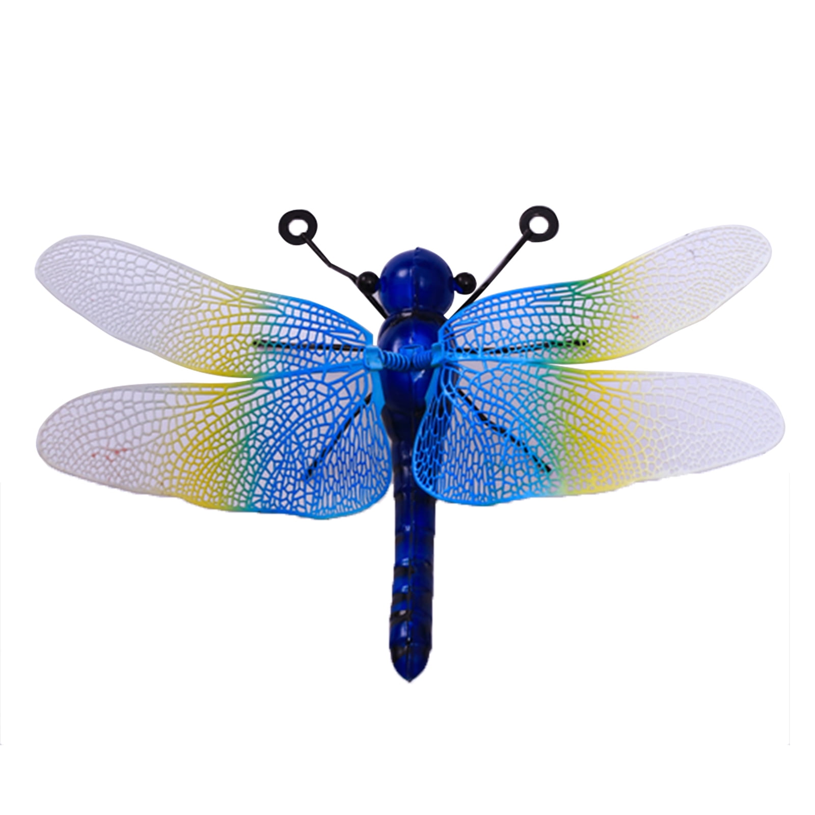 Metal Dragonfly Wall Decor Rustic Garden Artwork Indoor/Outdoor Hanging ...