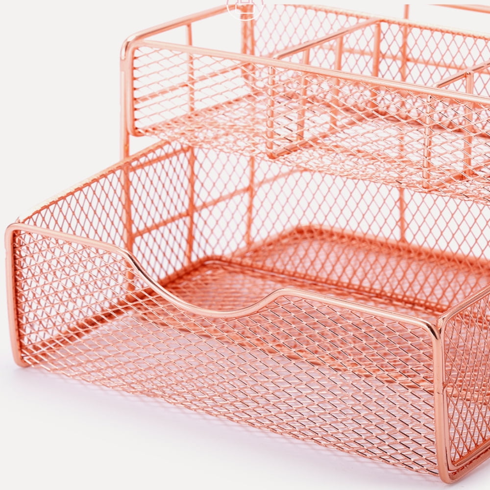 Metal Drawer Organizer for Stationery Cosmetics Office & Makeup ...