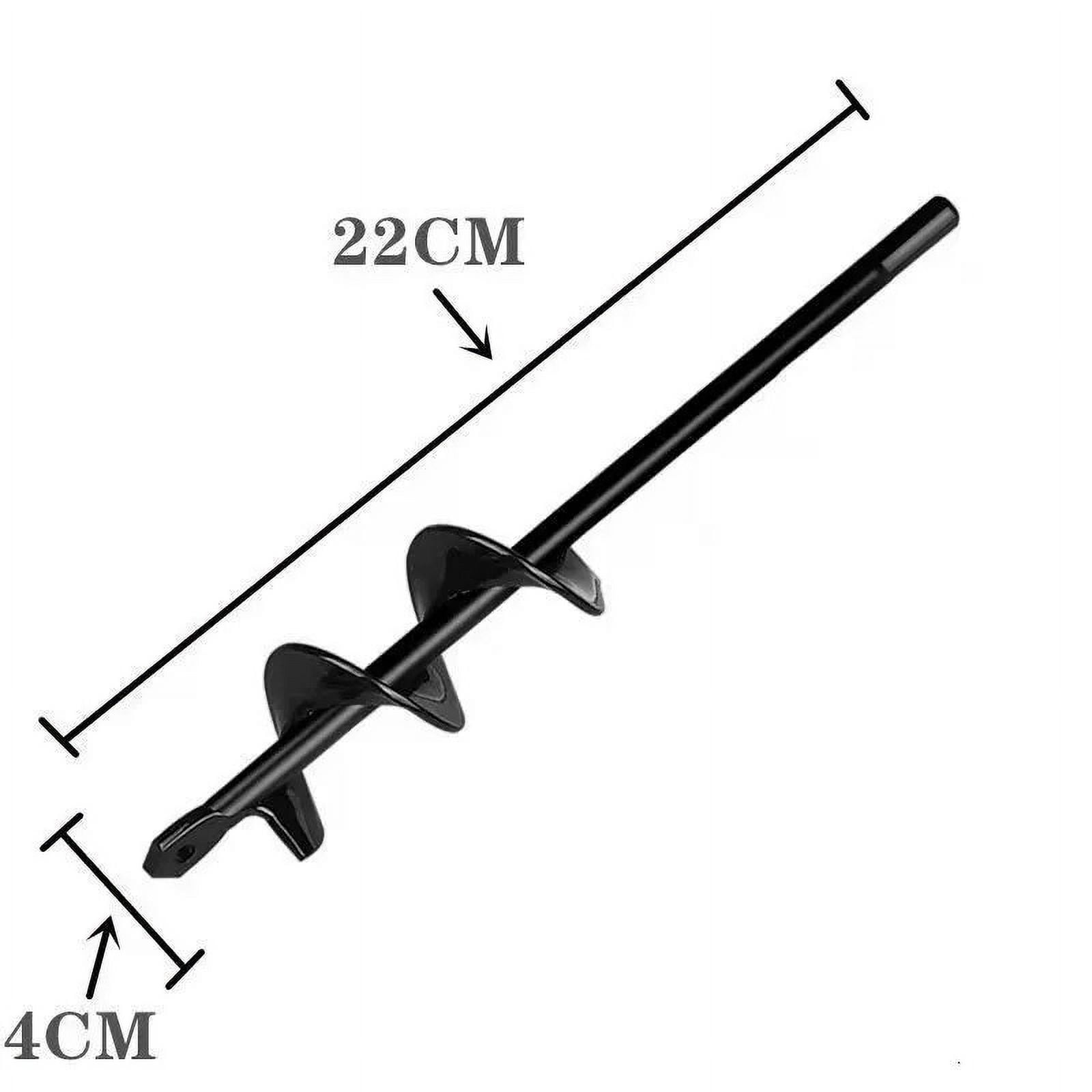 Metal Drill Bit Set Steel Gardening Tools Yard Spiral Rod Loose Soil ...