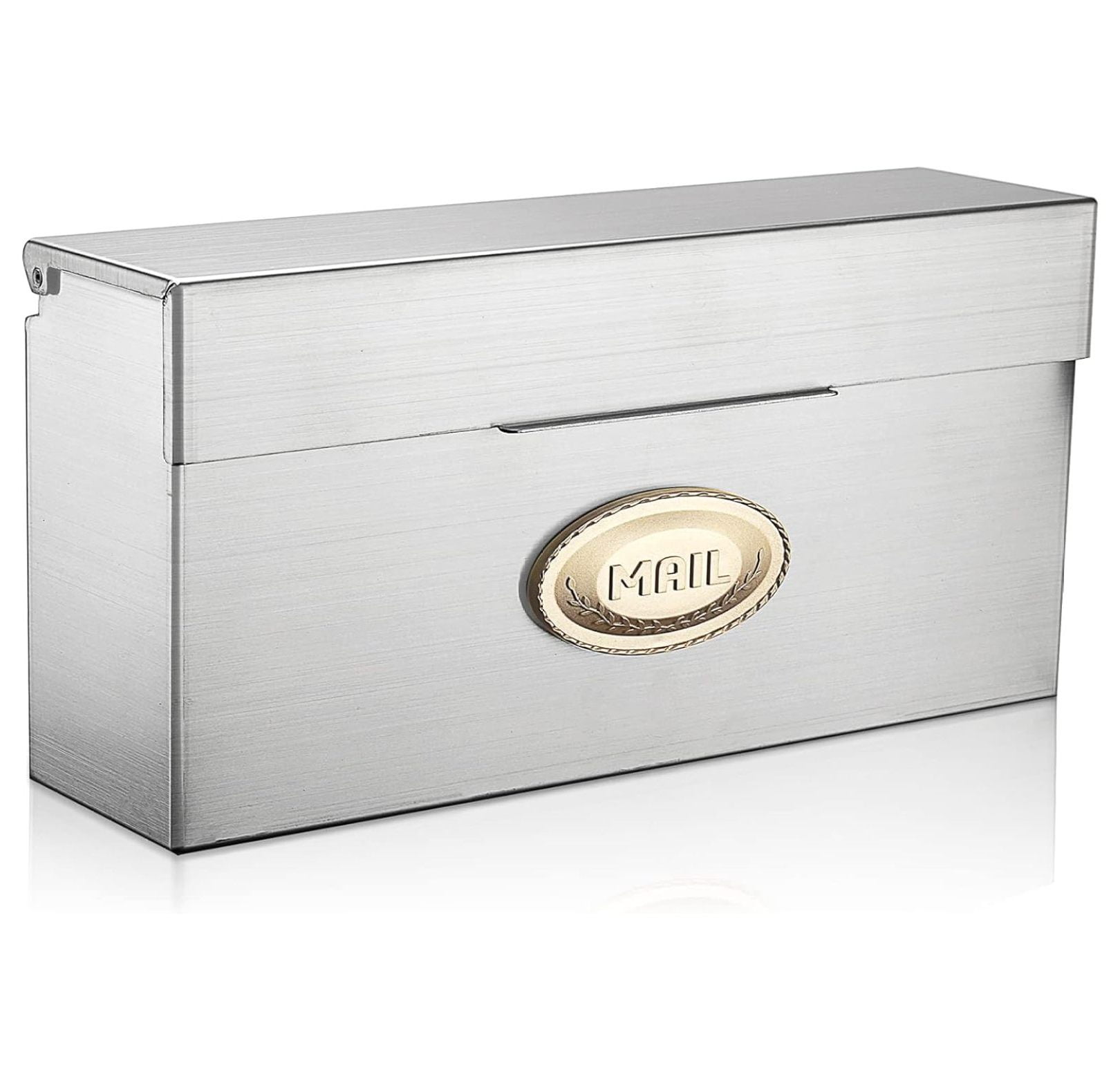 Metal Drop Box,Heavy Duty Letter Box Stainless Steel Mailbox Wall Mount ...