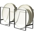 Metal Drying Rack, 3 Pack Inside Cabinet Plate Holders Organizers ...