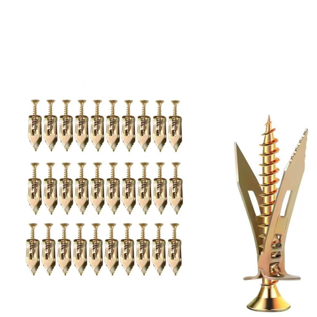 Metal Drywall Anchors and Screws Kit – Self-Drilling Wall Anchors for ...