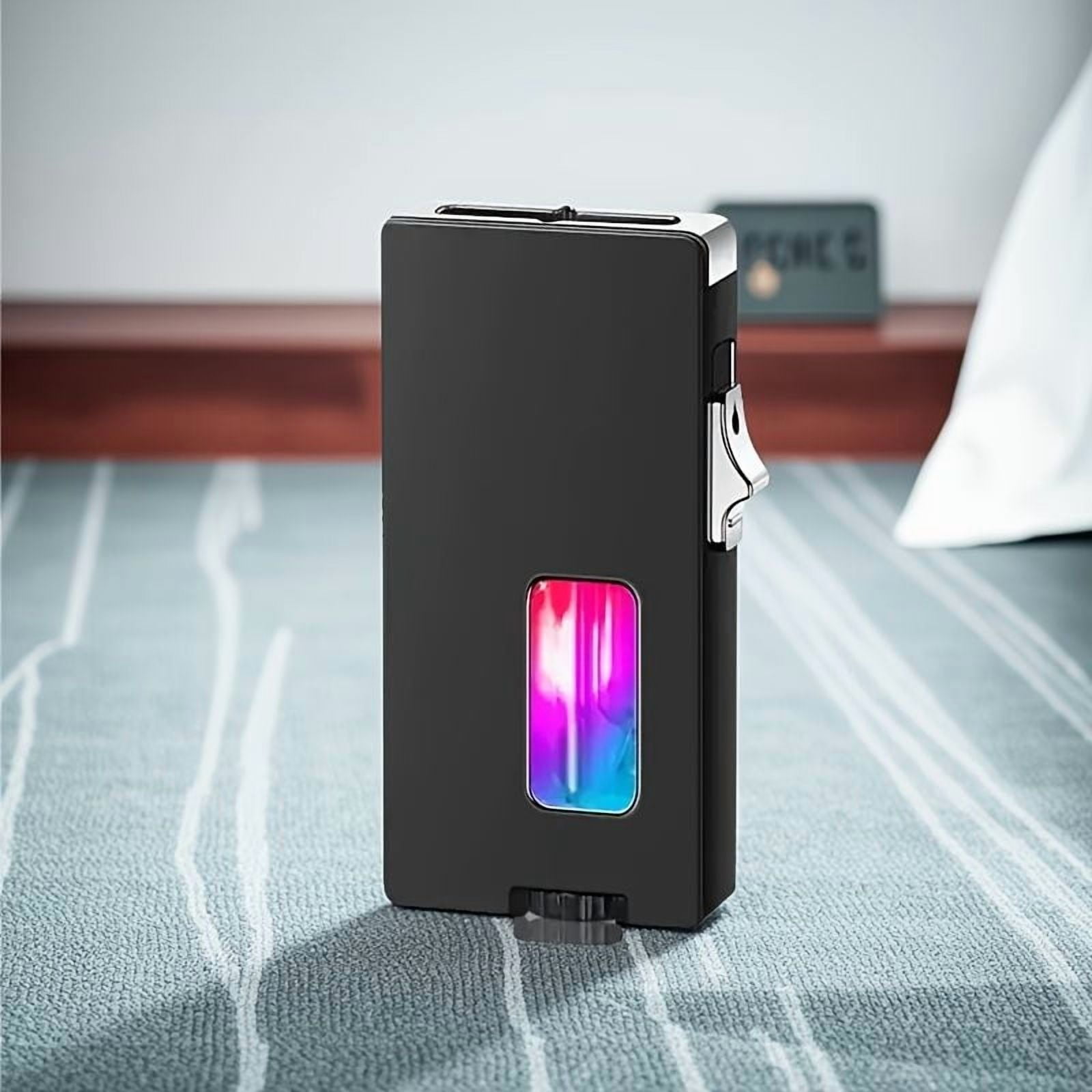 Metal Dual Flame Lighter – Adjustable Soft & Jet Flame, Windproof Torch ...
