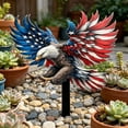 Metal Eagle Yard Stake, Patriotic Garden Decor, American Flag Eagle ...