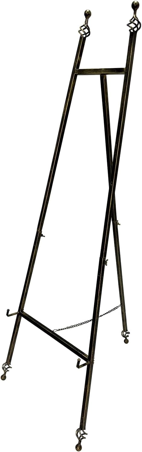 Metal Easel Stand with Chain Support for Mirror,Iron Floor Easels for ...