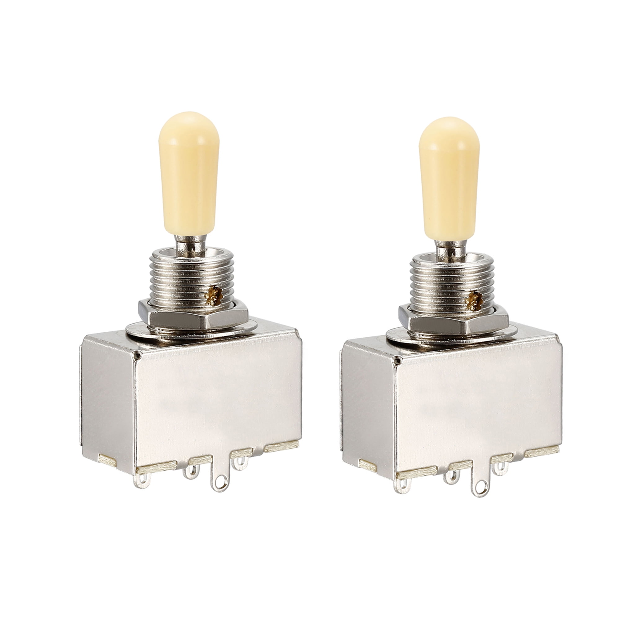 Metal Electric Guitar 3 Way Box Toggle Switch With Cream Knob 2 pcs ...