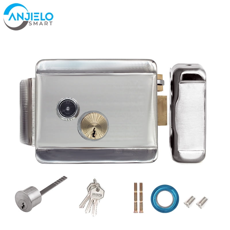 Metal Electronic Control Lock Electric Gate Door Lock Support Video ...