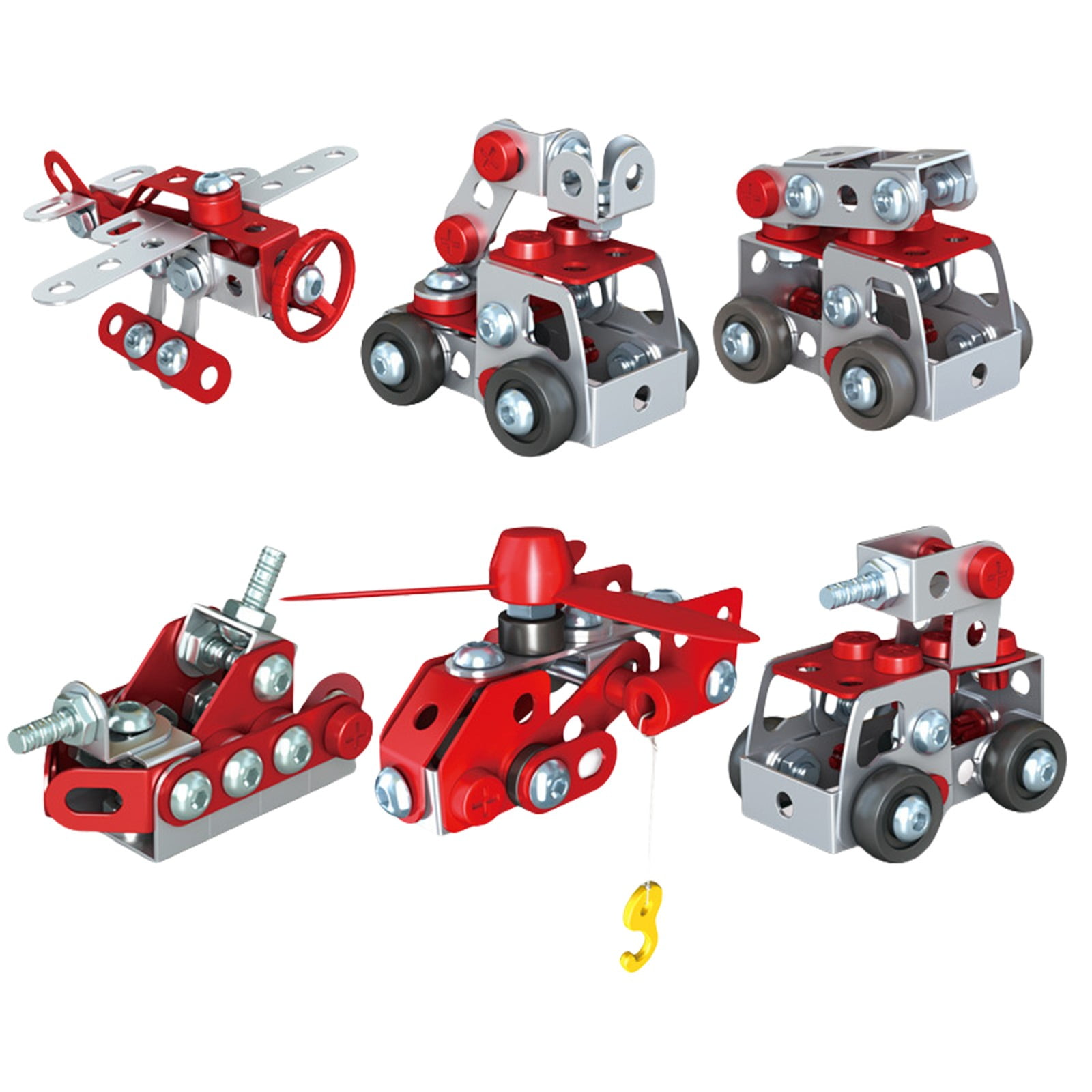 Metal Engineering Vehicle Model Kit | Alloy Construction Blocks Set ...