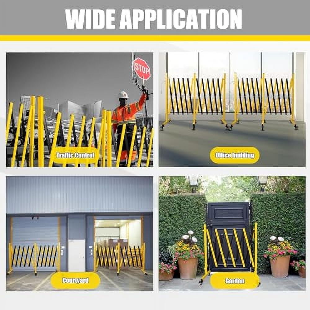 Metal Expandable , 11 Feet Retractable Fence Outdoor, Mobile Safety ...