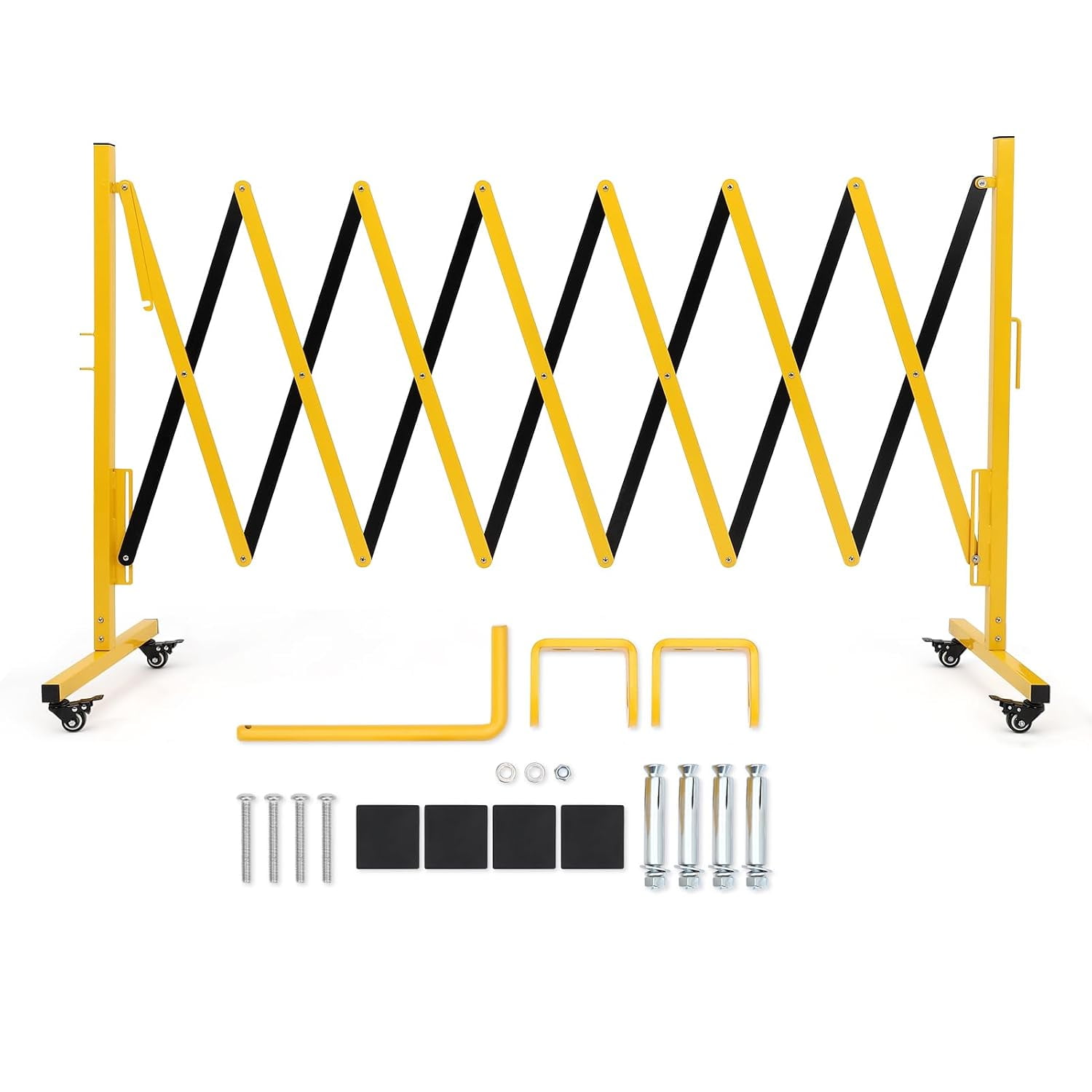 Metal Expandable Barricade, 11FT Folding Security Gate, Retractable ...
