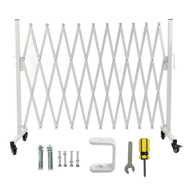 Metal Expandable Barricade Gate Folding Mobile Safety Barrier Driveway ...