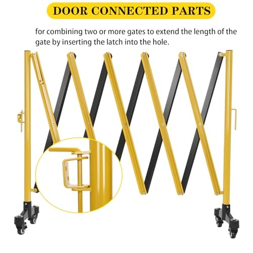 Metal Expandable , Durable Steel Safety , 10.5 FT, Flexible Fence ...