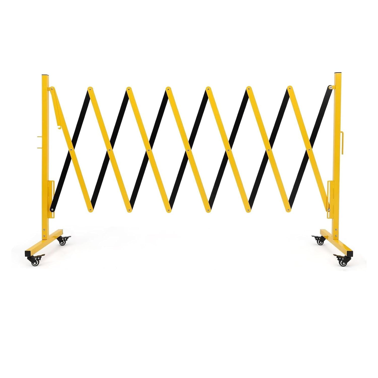 Metal Expandable Gate, 16FT Folding Security Gate with Wheels - Easy to ...