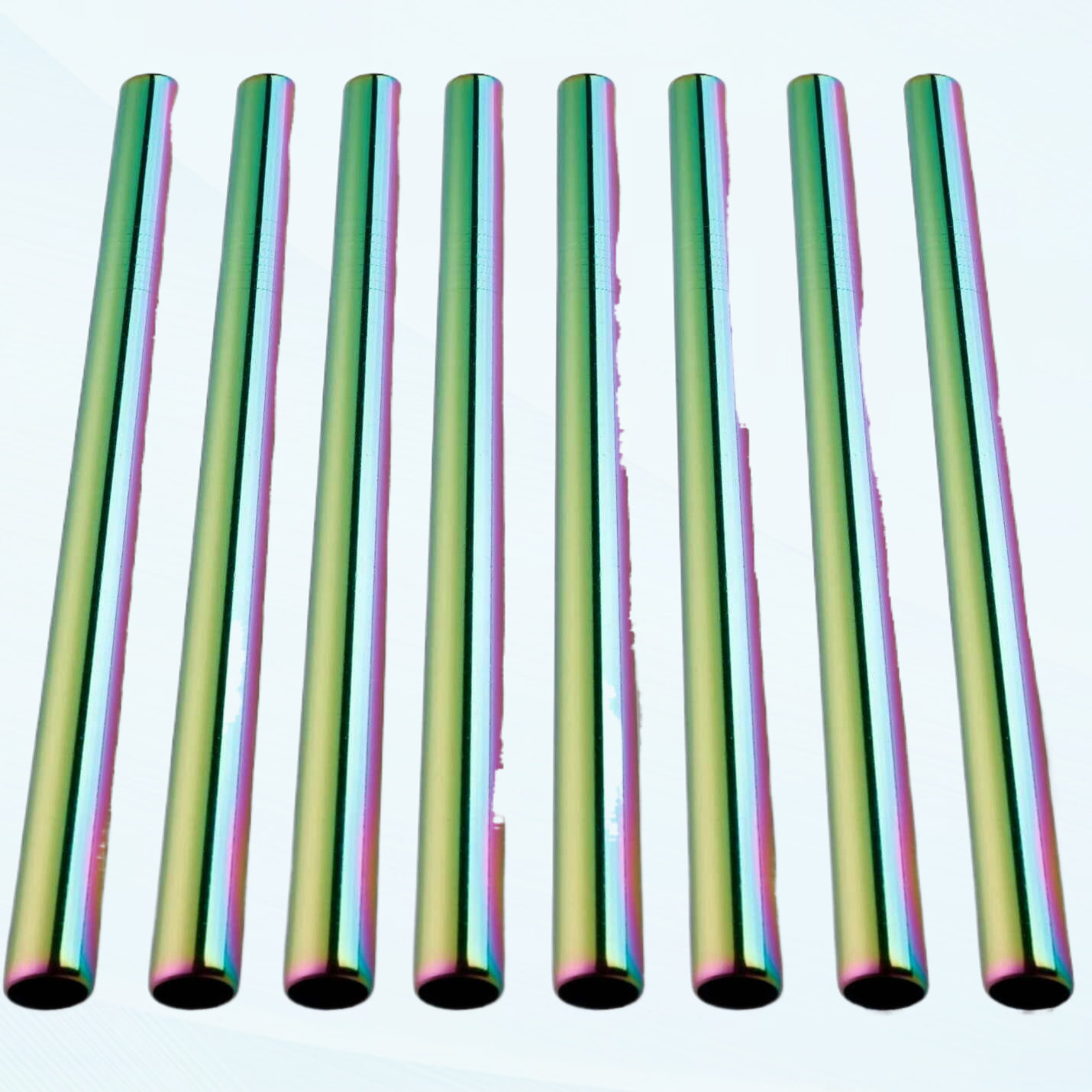 Metal Extra Wide Jumbo Fat Boba Straws Reusable Smoothie Milkshake ...