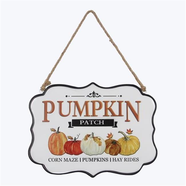 Metal Fall Pumpkin Patch Wall Sign - Walmart.com