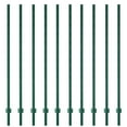 Metal Fence Post,7 Feet 10 Pack Heavy Duty Garden Fence Post,Steel ...